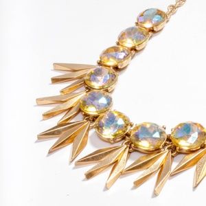 J. Crew | Jewelry | Jcrew Color Crystal Tussle Statement Necklace ...